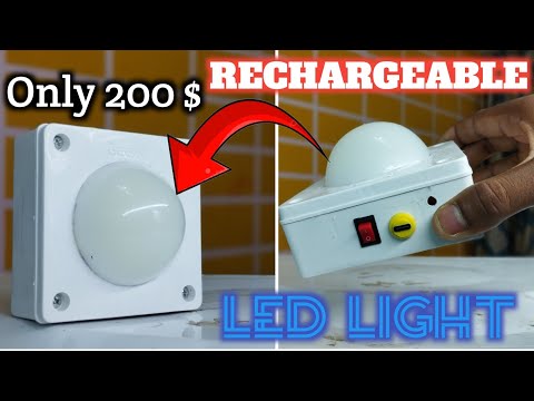 how to make rechargeable emergency light at home //powerful rechargeable light //led light