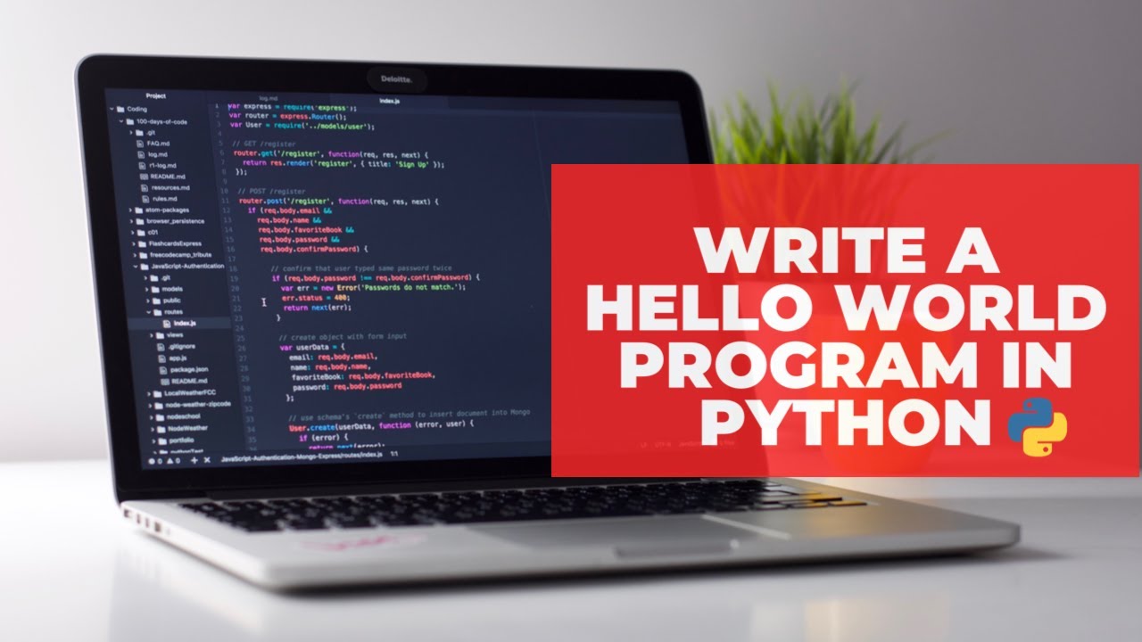 How to Write a Hello World Program in Python | Python Tutorials for Beginners | MLittleProgramming