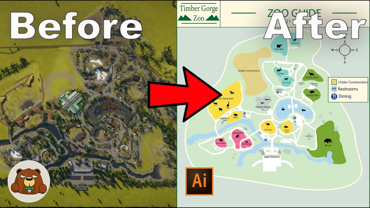 How to Make a Custom Planet Zoo Map Using Adobe Illustrator | Tutorial