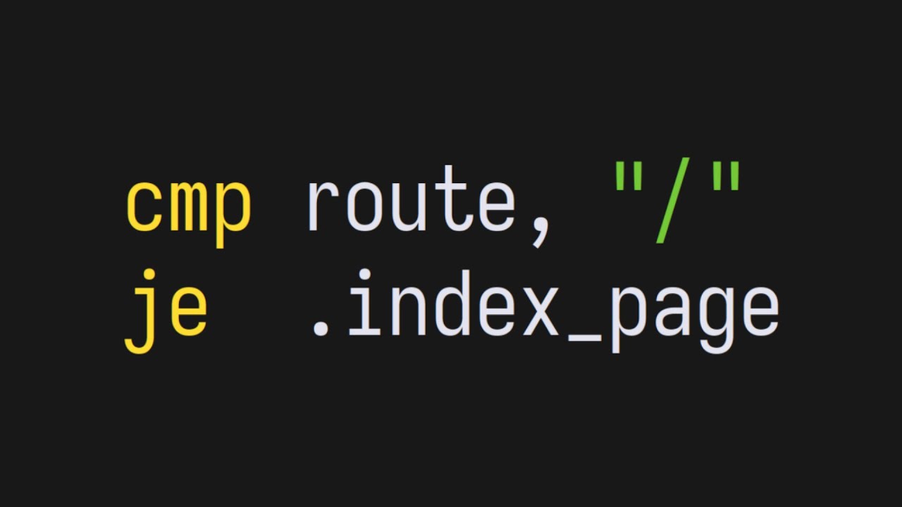 Web in Native Assembly (Linux x86_64)