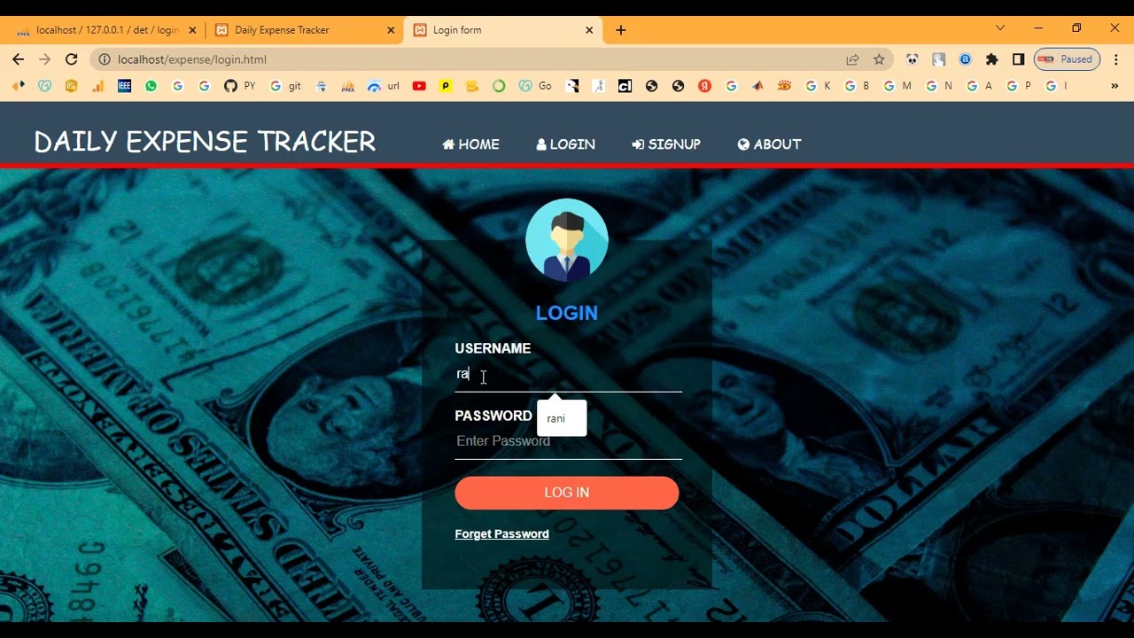 Daily Expenses Management System - OKOK PROJECTS- Final Year Projects ...