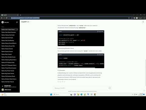 python color code list
