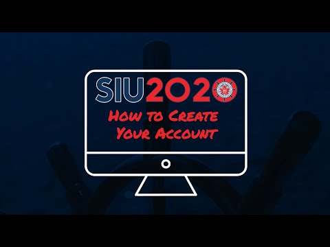 SIU2020: How to Create Your Account (Animated)