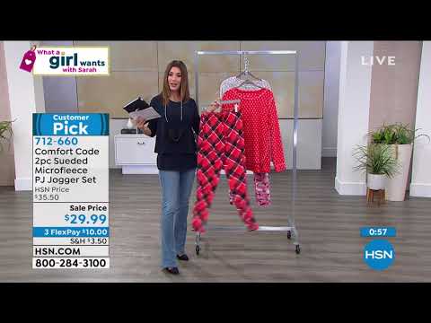 Comfort Code 2pc Sueded Microfleece PJ Jogger Set
