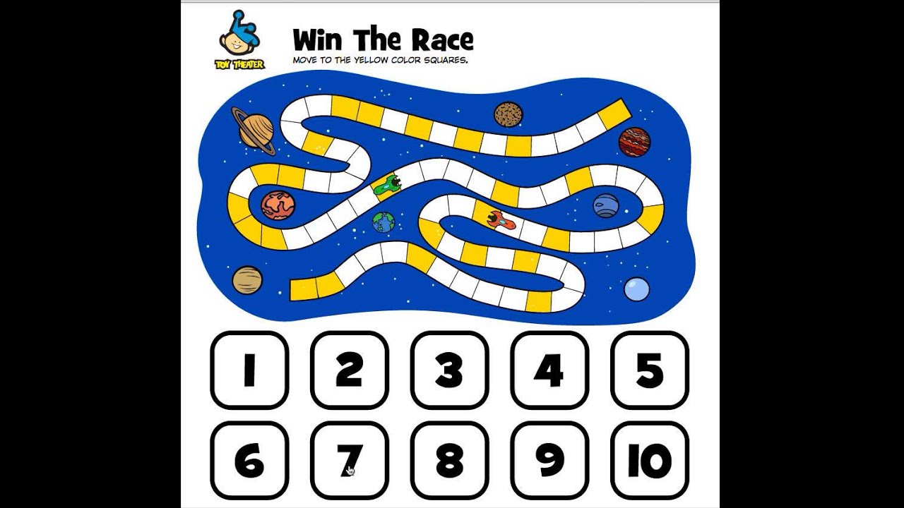 Space Race Math Activity - Counting