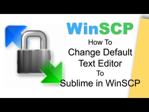 How To Change Default Editor to Sublime in WinSCP