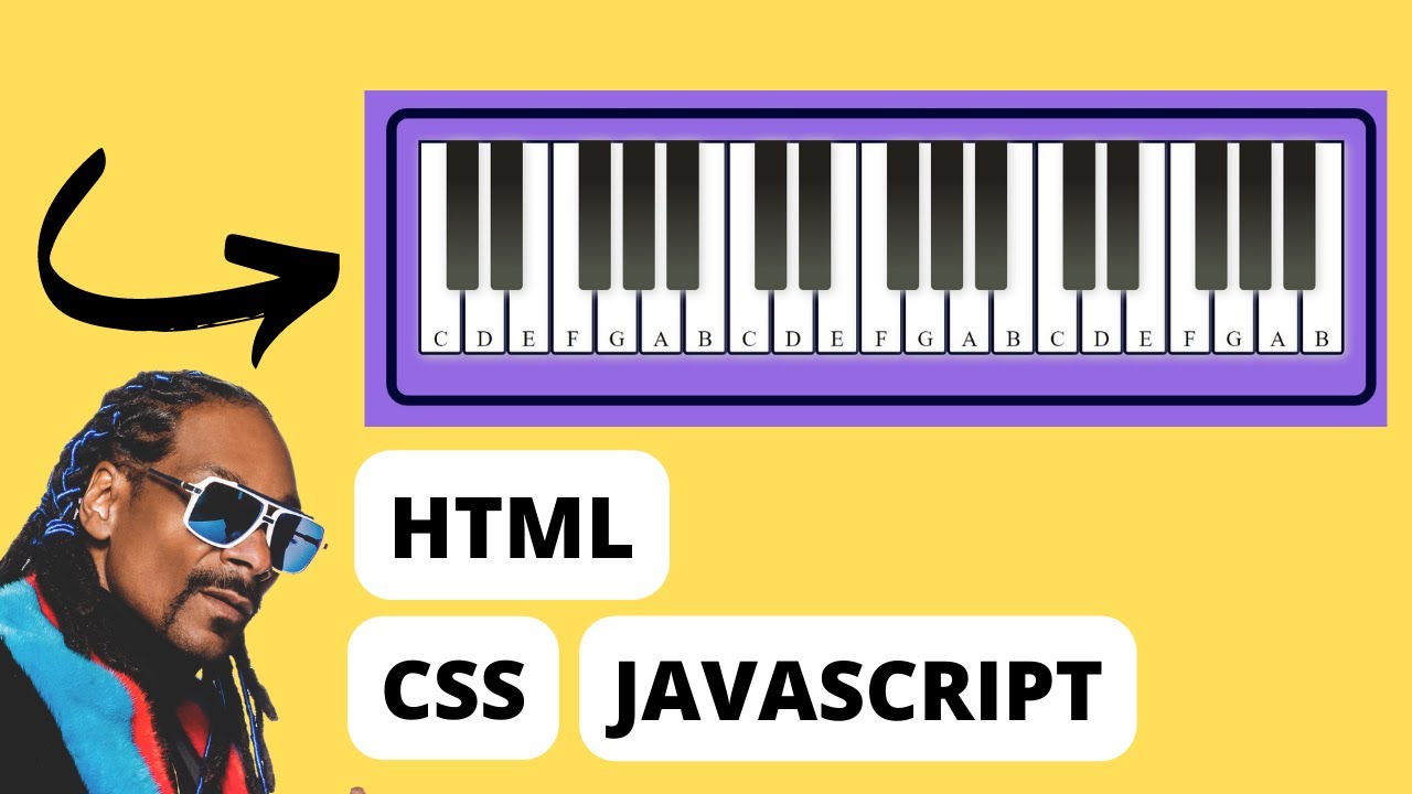 Make PIANO HTML CSS JavaScript