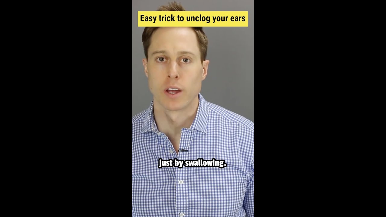Audiologist's trick to unplug clogged up ears #shorts