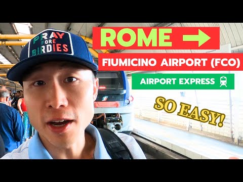 ITALY: EASY and INEXPENSIVE way to get from Rome to Rome Airport