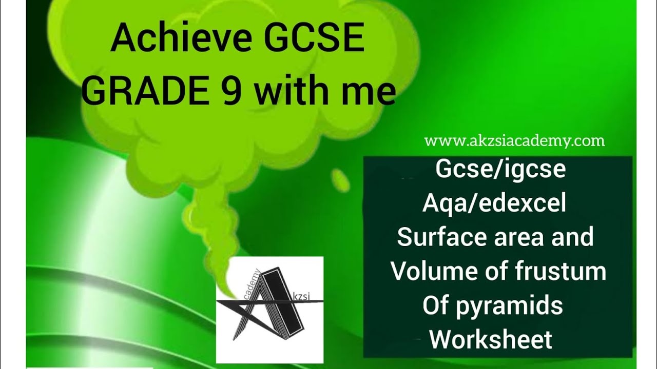 Master Frustums of Pyramids for GCSE Maths – AQA & Edexcel | Grade 9 Revision Worksheet