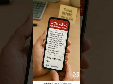 Scam Alert: Auto-Renew AI Contract #Shorts