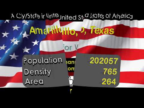 Amarillo, Texas - City and State in The USA, United States Of America