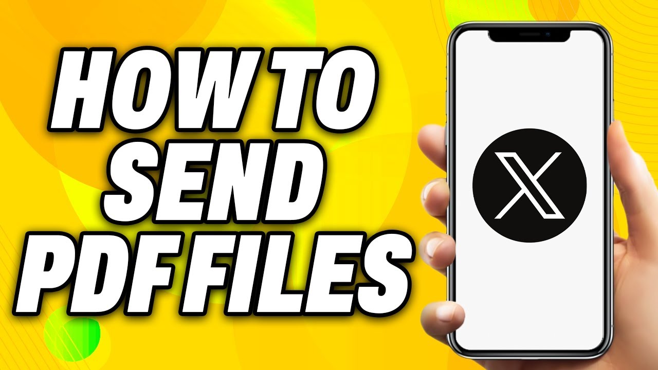 How To Send PDF Files on X Twitter  - Quick Fix