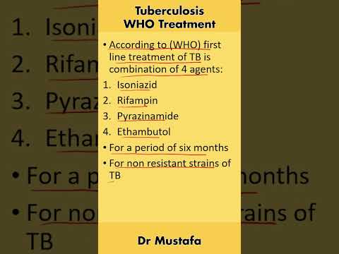 Tuberculosis Antibiotic lines of treatment according to WHO