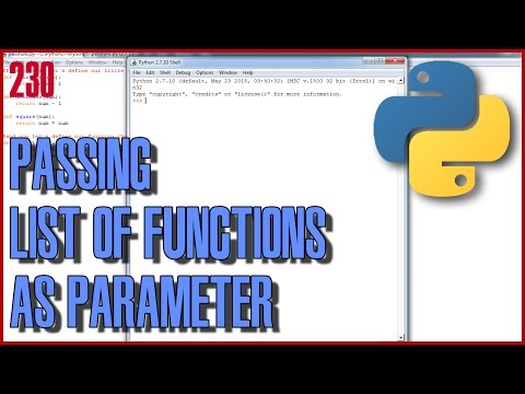 Learn Python functions - Pass list of functions as parameter