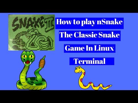 How to play nSnake The Classic Snake Game In Linux Terminal