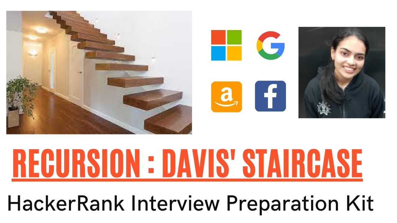 HackerRank Interview Preparation Kit Recursion: Davis' Staircase || Code + Example  + Explanation