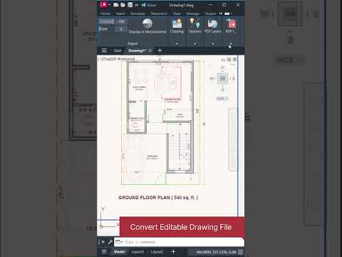 Convert PDF to DWG ✅ | AutoCAD Tips & Tricks | AP ARCH INNOVATION | #autocad