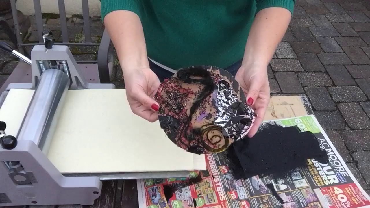How To: Print Collagraph Plate By Press