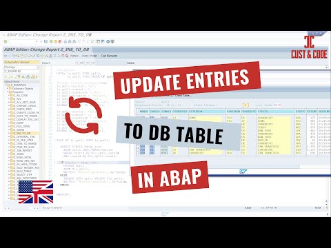 Update Entries in Database Table with ABAP [english]