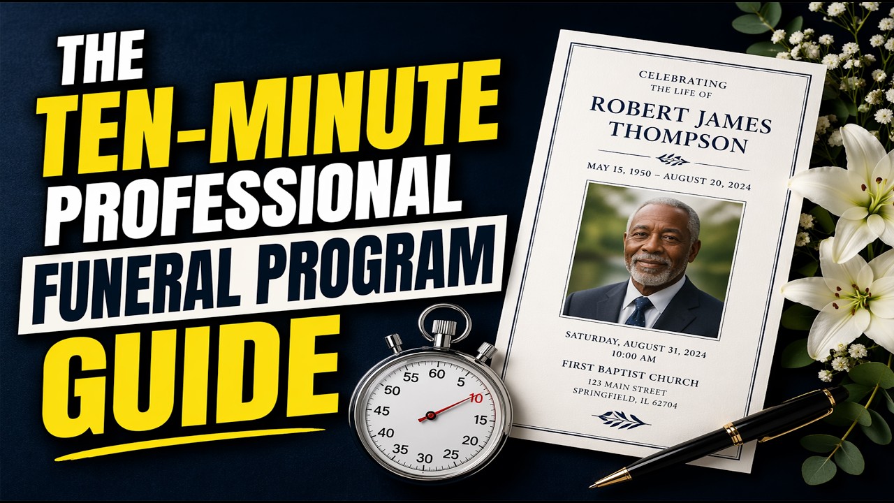 The Ten-Minute Professional Funeral Program Guide