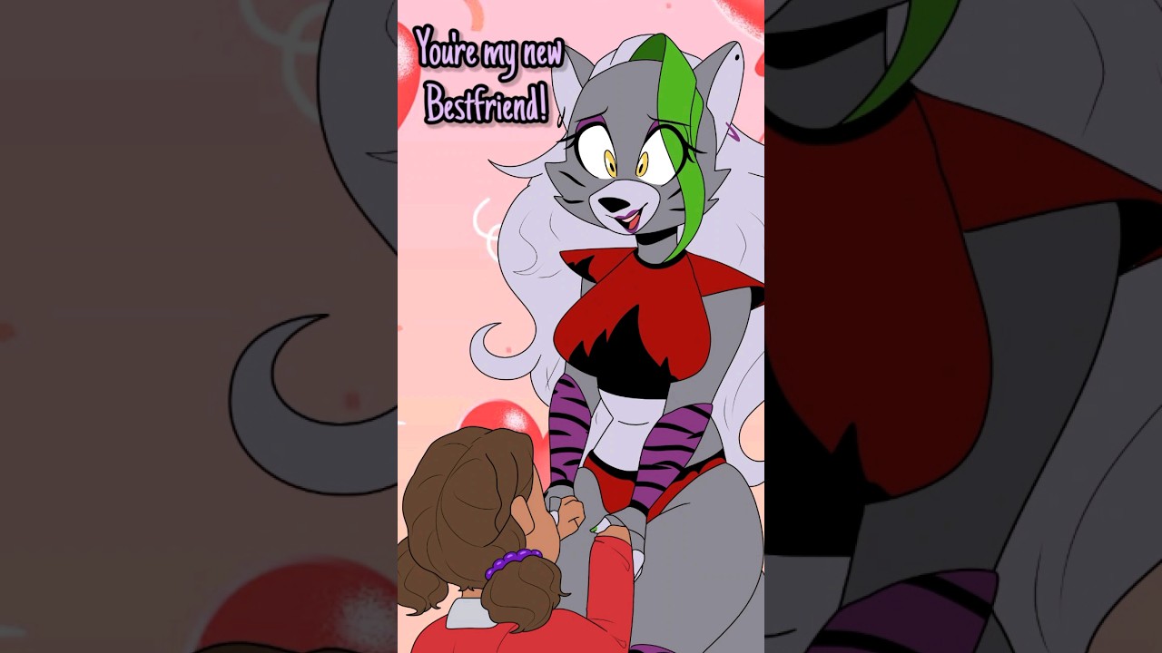 Roxy & Cassie New Best Friends🐺💖 #fnaf #animation