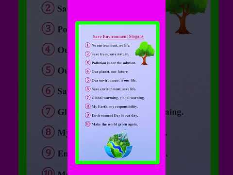 Save Environment Slogan/Slogan On Save Environment/Environment Day Slogan/Save Environment Slogans