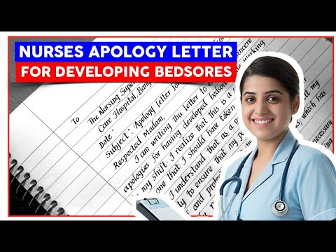Apology Letter for Nurses |Apology letter for mistake at work| Explanation letter for Pressure Ulcer