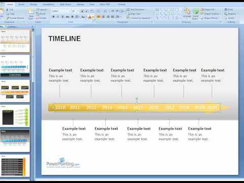How to customize a Timeline in PowerPoint