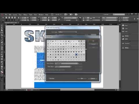 Bulleted text and numbered lists - InDesign CC Tutorial [18/20]