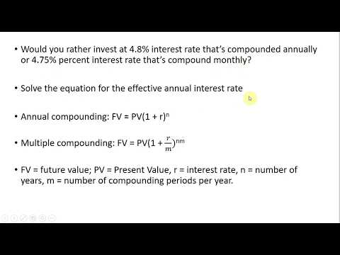 How to Solve for the Effective Annual Interest Rate