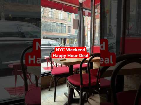 BEST weekend happy hour deal in Greenwich Village! #nycdeals #nycfood #happyhour #cheapdrinks