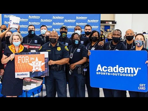 Game On! for GHPAL & Astros Thanks to Academy Sports + Outdoors | Houston Police