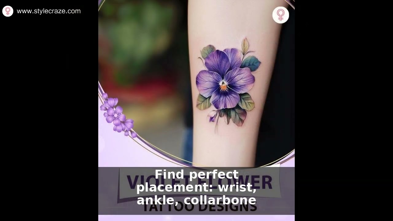 Top 50 Violet Flower Tattoo Ideas & Symbolic Meanings