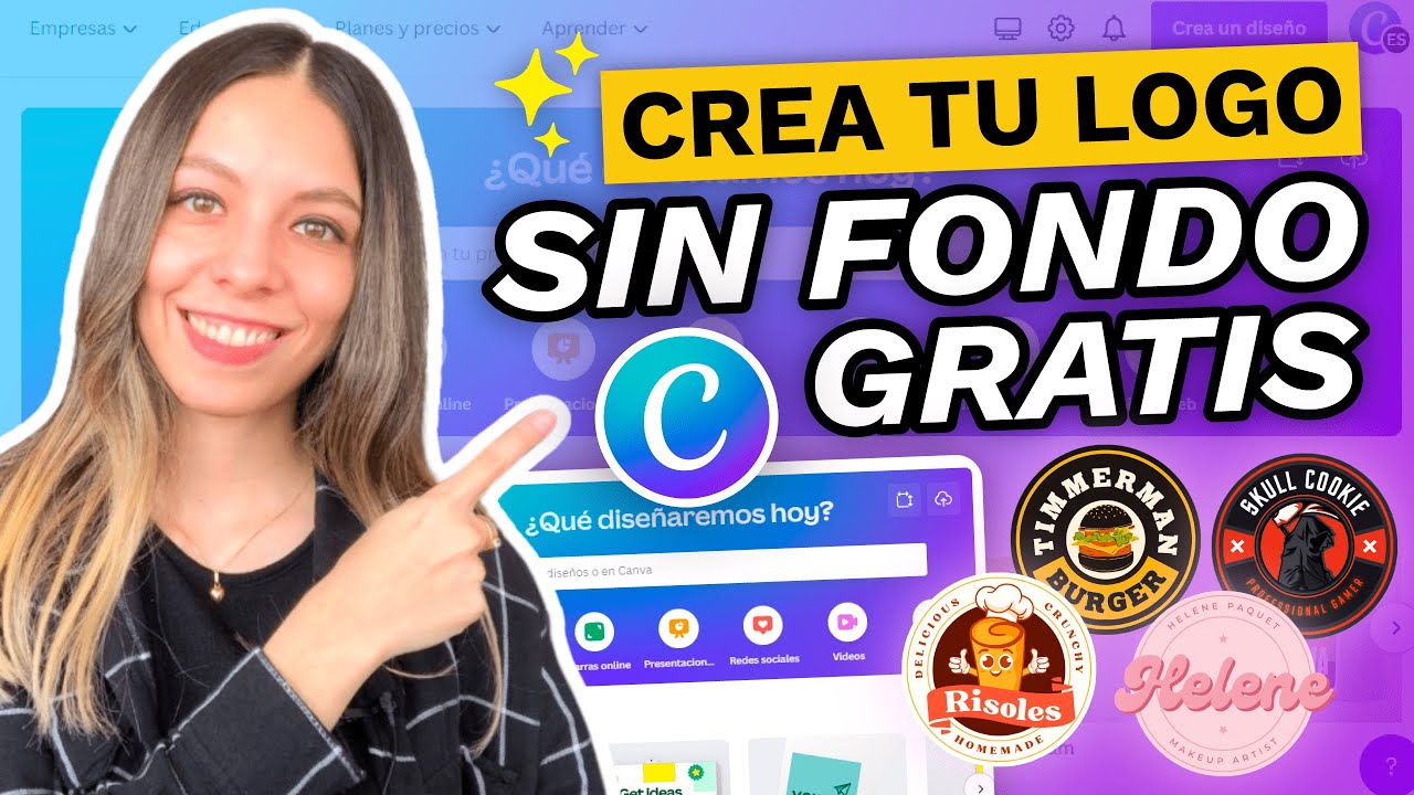 COMO HACER UN LOGO EN CANVA SIN FONDO ¡GRATIS! 😱
