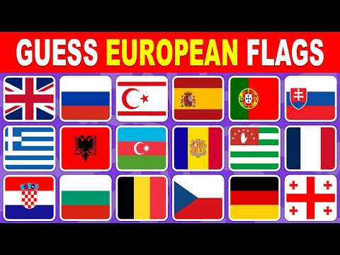 Can You Guess The Flags of Europe?🚩✅ Guess The Flag Quiz Game