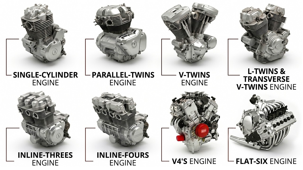 Every Motorcycle Engine Layout Explained In 10 Minutes 🏍️