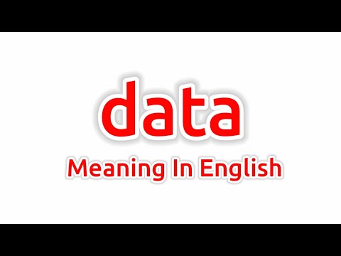 Data Meaning | Data Meaning In English | Meaning Of Data | What Is The Meaning Of Data