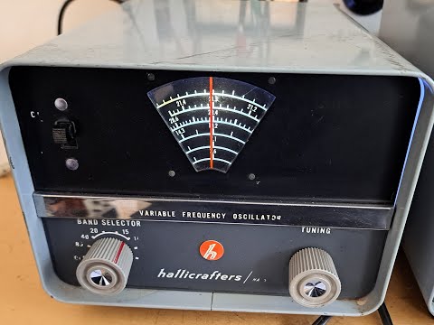 Demonstration of the Hallicrafters HA-1 VFO with exciting narration.