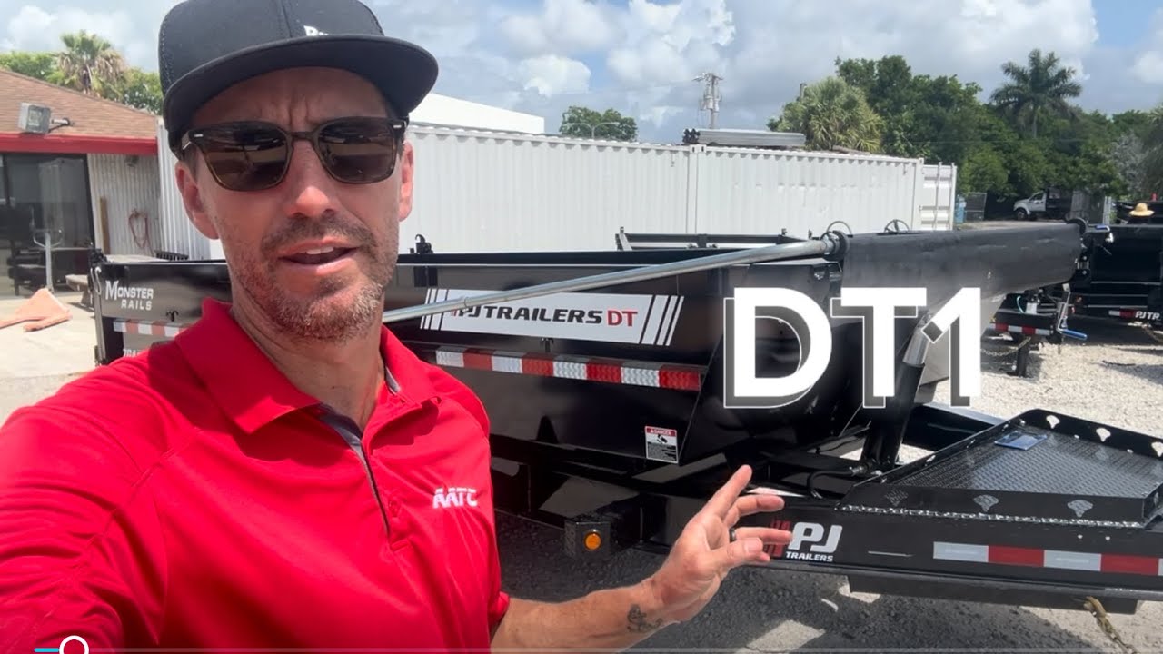 PJ Dump Trailer. DT1 New 5 Stage Telescopic Dump Trailer