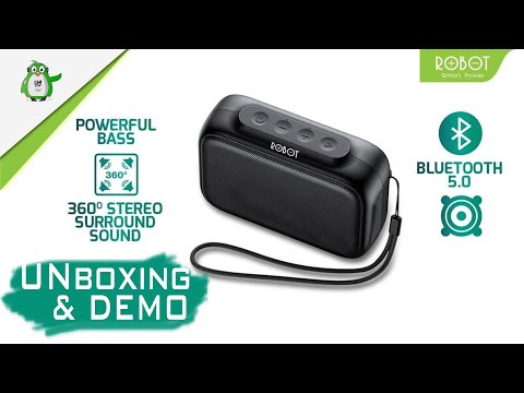 UNBOXING & REVIEW SPEAKER PORTABLE ROBOT RB100