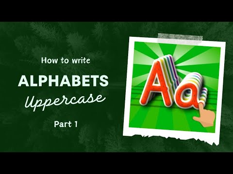 How to write uppercase alphabets in tamil/How write capital letters explained in tamil.part 1