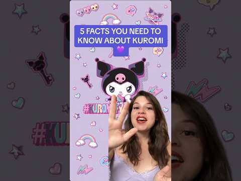 5 FACTS ABOUT KUROMI 💜 #kawaii #cute #sanrio #hellokitty #kuromi #facts #factshorts