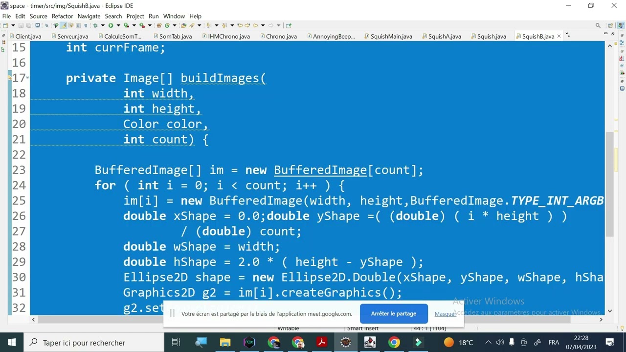 Multithreading with java swing for a simple 2d animation