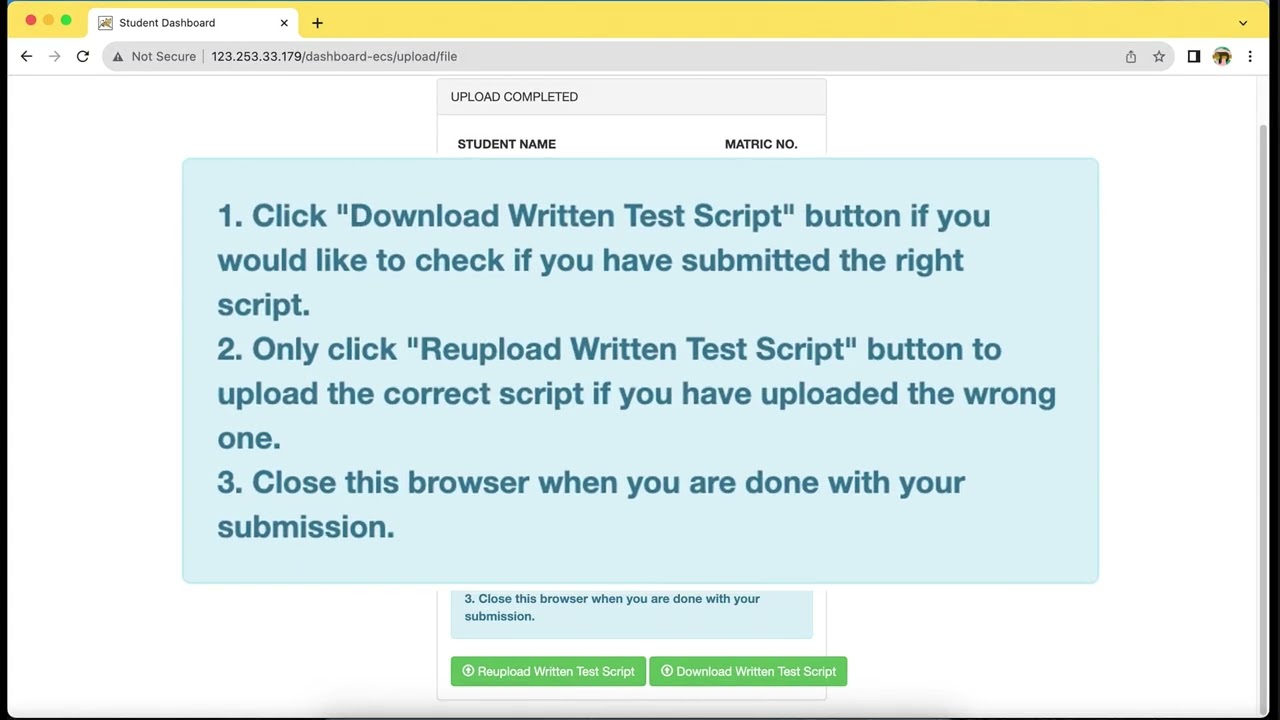 ECS Writing Script Submission Guide