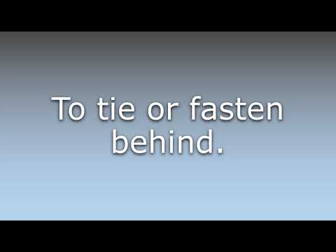 What does Tie back mean?
