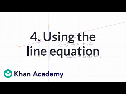 4. Using the line equation (video) | Khan Academy