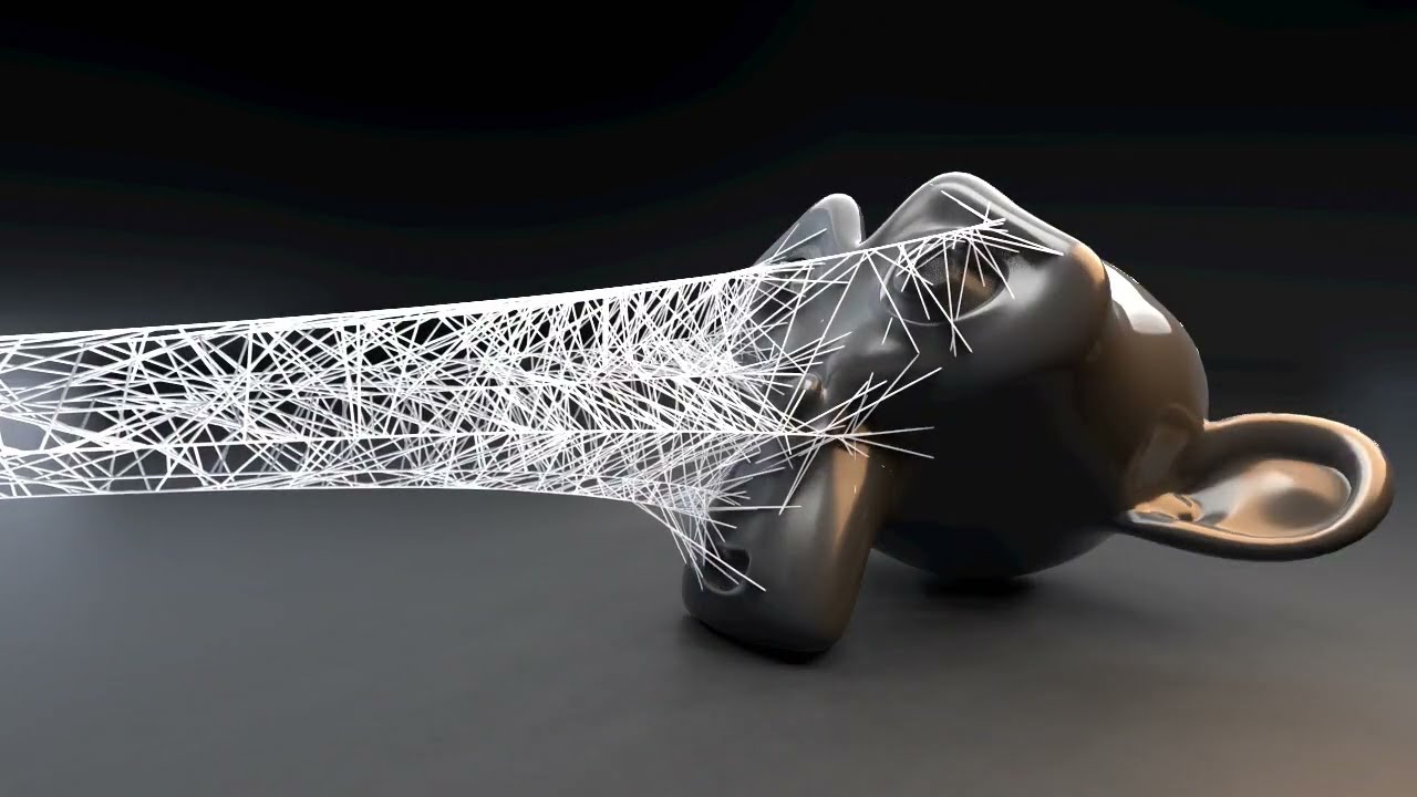 Spiderweb Shoot and Pull - Blender Geometry Simulation 3.6