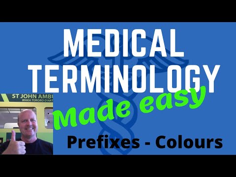 Medical Terminology. Prefixes - Colours