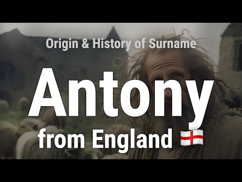 Antony from England 🏴 - Meaning, Origin, History & Migration Routes of Surname